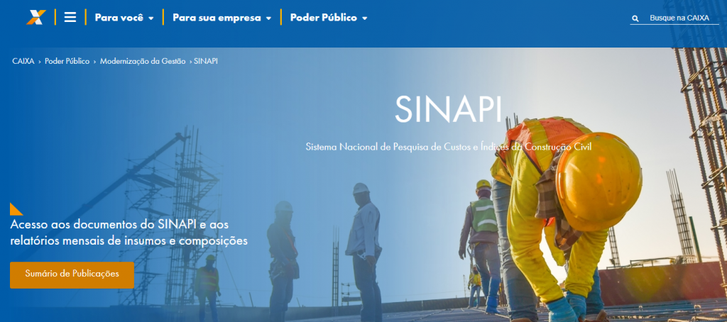 Entenda a Tabela SINAPI