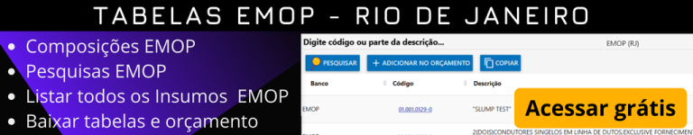 Tabela EMOP-RJ (GRÁTIS e Online): Entenda como funciona a tabela de ...