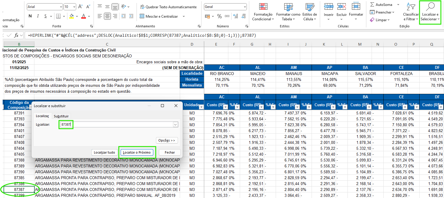 Baixar tabela SINAPI - Passo a passo
